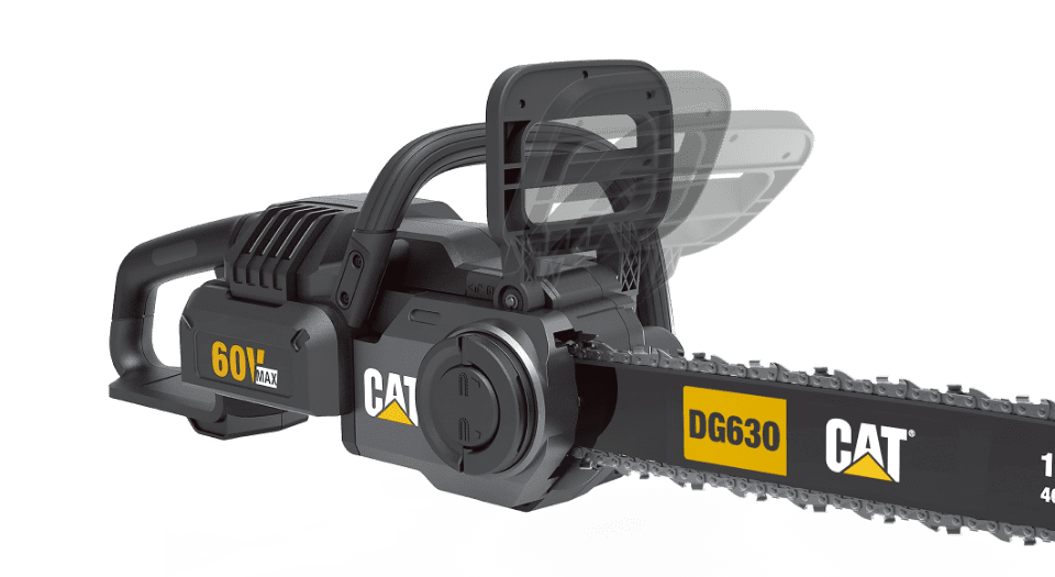 60V 16" BRUSHLESS CHAIN SAW - 2.5AH BATTERY & CHARGER INCLUDED - Cat ...
